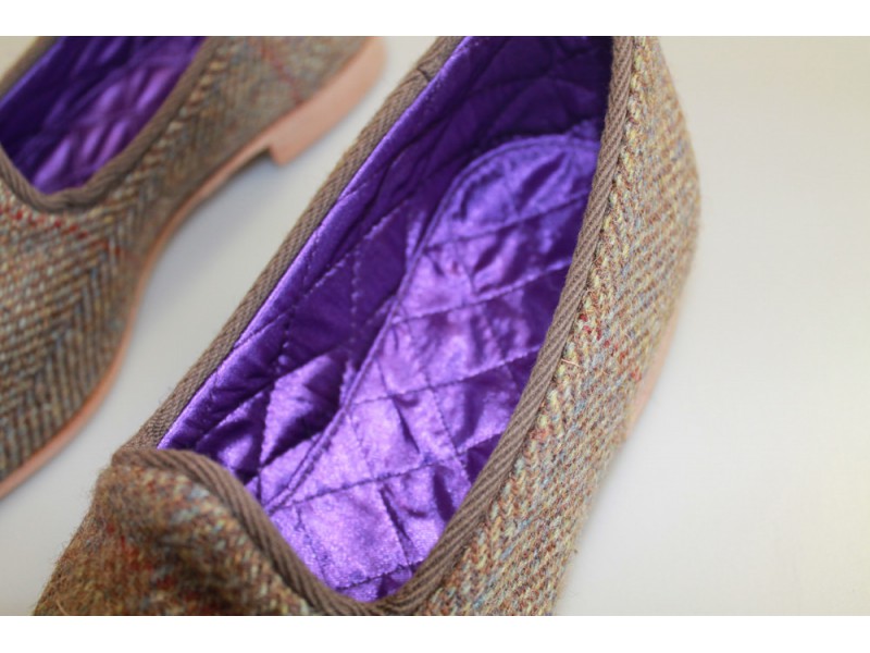 Tweed Slippers - Made in Scotland